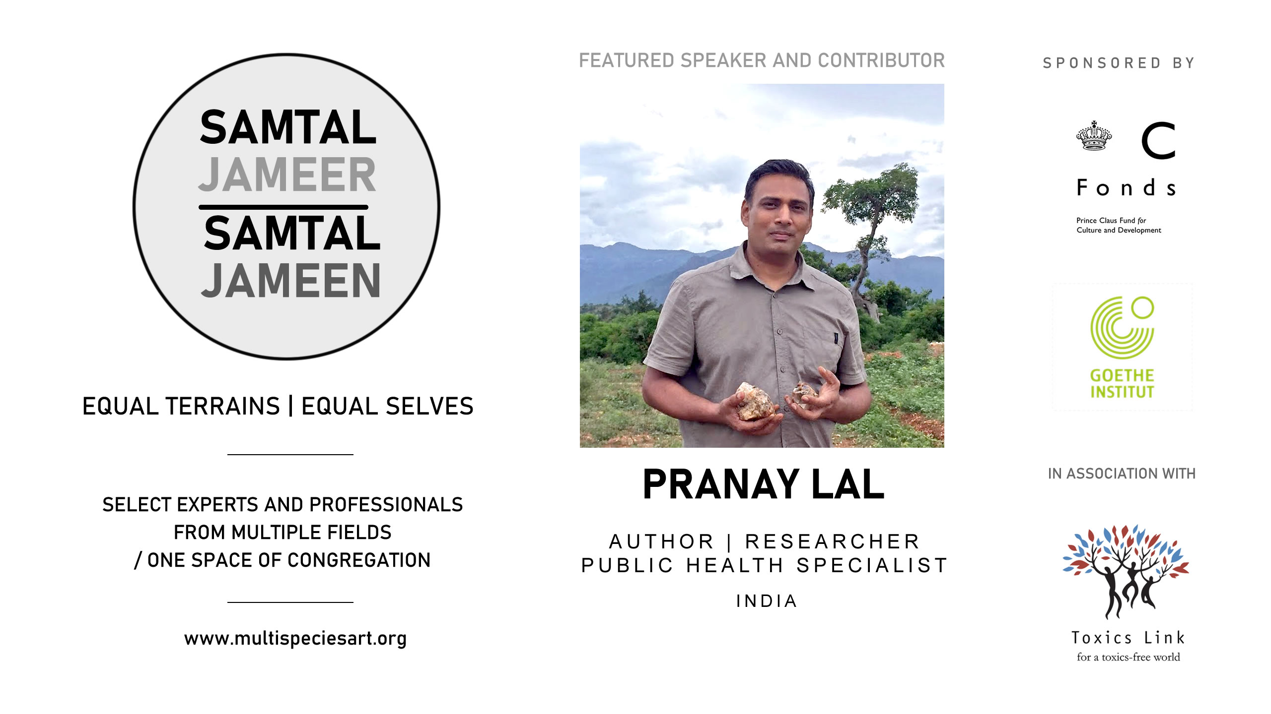 Pranay Lal in Conversation with Ravi Agarwal | Samtal Jameer | Samtal ...